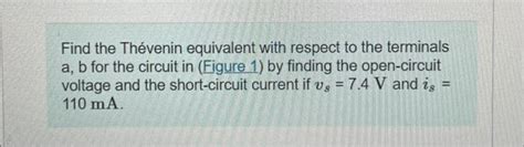 Solved Need Help Finding V Thevenin R Thevenin And R Th