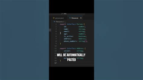Paste Json As Code 🤯 Vscode Coding Programming Youtube