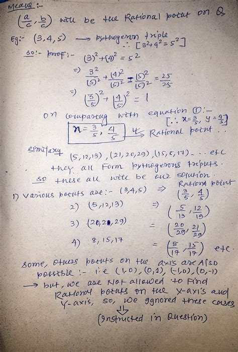 Solved A Rational Point On A Plane Curve Is A Point On The Curve With Course Hero
