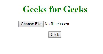 HTML DOM Input FileUpload Type Property GeeksforGeeks