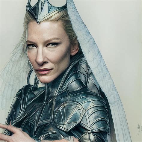 Galadriel Cate Blanchett Poster The Rings Of Power Character Print