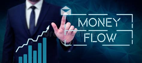 Conceptual Caption Money Flow Word For The Increase Or Decrease In The Amount Of Money A