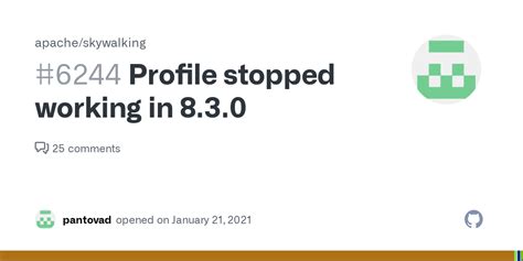 Profile Stopped Working In Issue Apache Skywalking GitHub