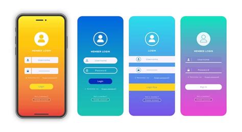 로그인 Ui Xd 이미지 Freepik에서 무료 다운로드