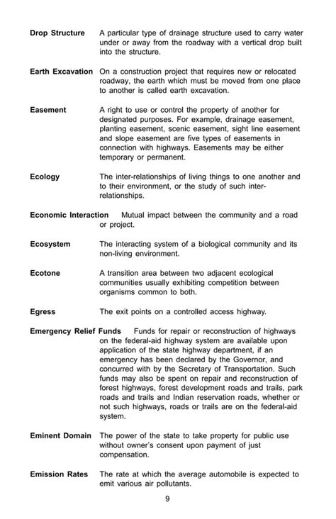 Road Construction Terms Dictionary Pdf