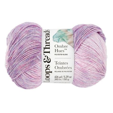 Ombre Hues™ Yarn By Loops And Threads® In Plum Pink White 5 29