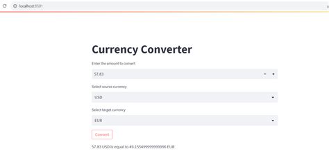 How To Create A Currency Converter Using Streamlit Programmingempire