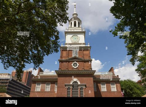 Independence Hall Clock Tower Philadelphia Pennsylvania United
