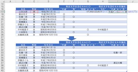 【excel】エクセルにて特定の文字を含むセルを抽出したり〇をつける方法【検索：関数など】 モアイライフ（more E Life）