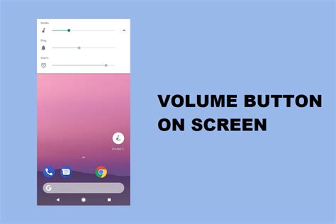 how to get volume button on screen on android techcult