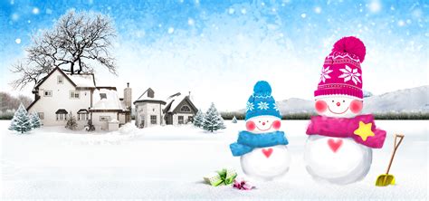눈사람 대략 겨울 큰 눈 무료 다운로드를위한 배경 이미지
