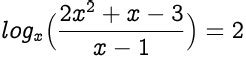 Math Principles Solving Logarithmic Equation