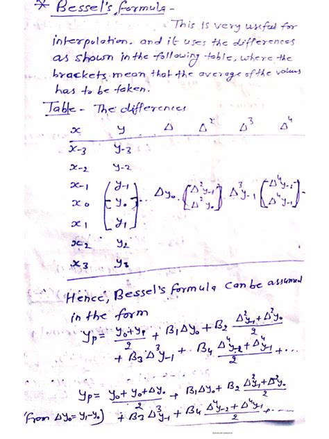 Numerical Analysis Bessel Everret L08 Pdf