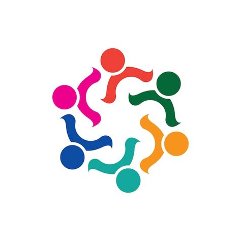 Red Comunitaria E Icono Social Vector Premium