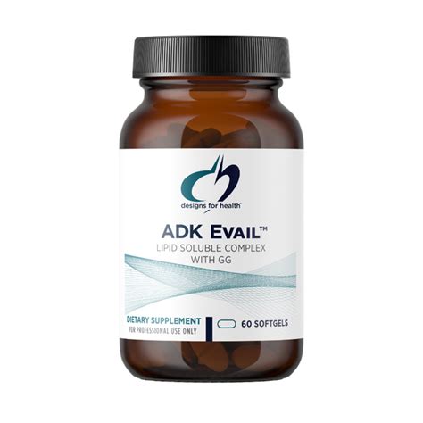 Adk Evail 60 Softgels Designs For Health Amrita Nutrition