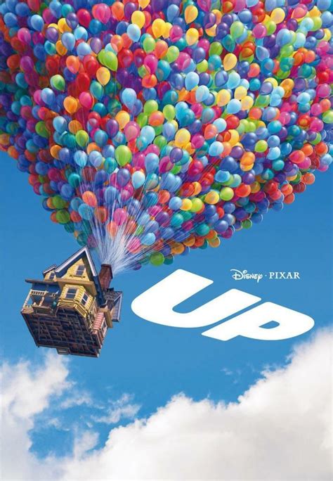 Pixar Up Movie Poster Disney Pixar Up Movie Poster Cartoon Style Wood