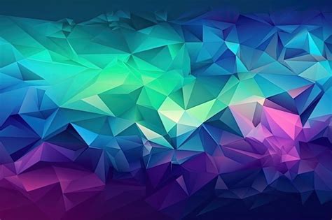 Premium Ai Image Illustration Of Colorful Triangles Creating An Abstract Background Created