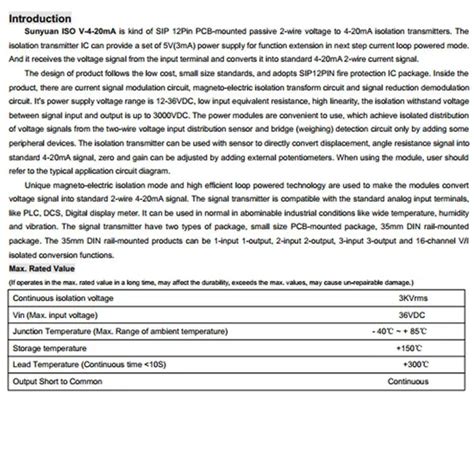 Two Wires Sensor Voltage Outputs 4 20mA Current Loop Signal Amplifier Converter And Power Supply