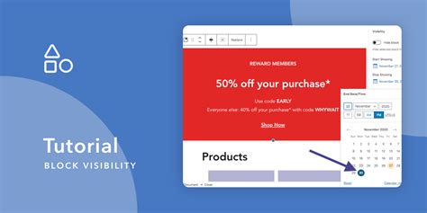 Easily Manage Promotions With Block Visibility Block Visibility