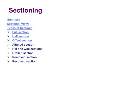 Types Of Sectioning Pptx
