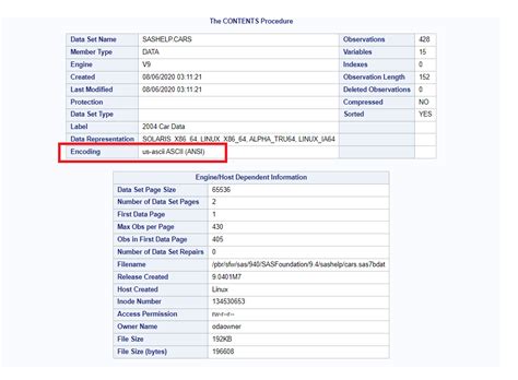 how to check encoding in sas learn sas code