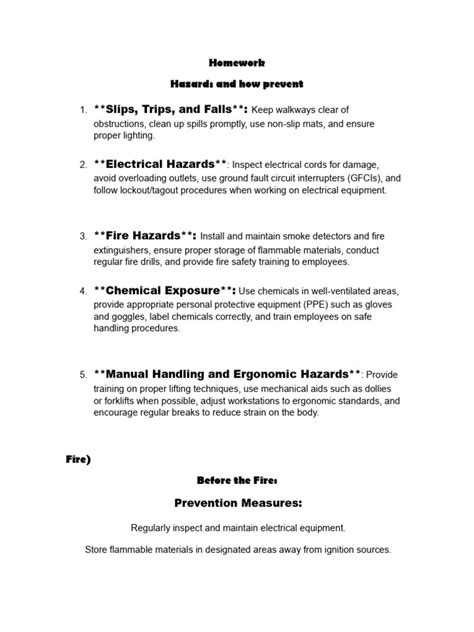 Homework 2 Pdf Fire Safety Personal Protective Equipment