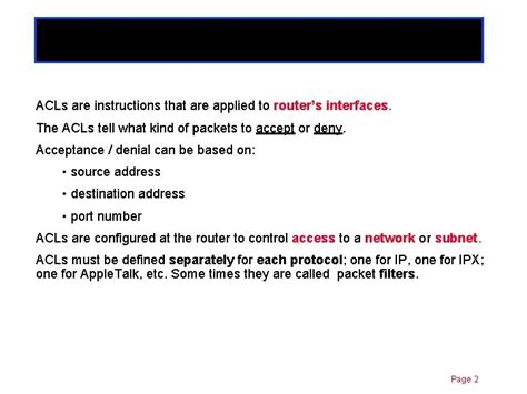 chapter 11 ccna 2 chapter 11 access control