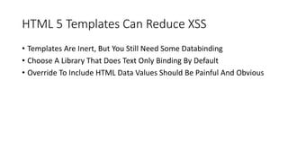 Web Components And Security PPT