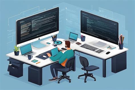 Premium Ai Image Software Code Testing Concept Illustration