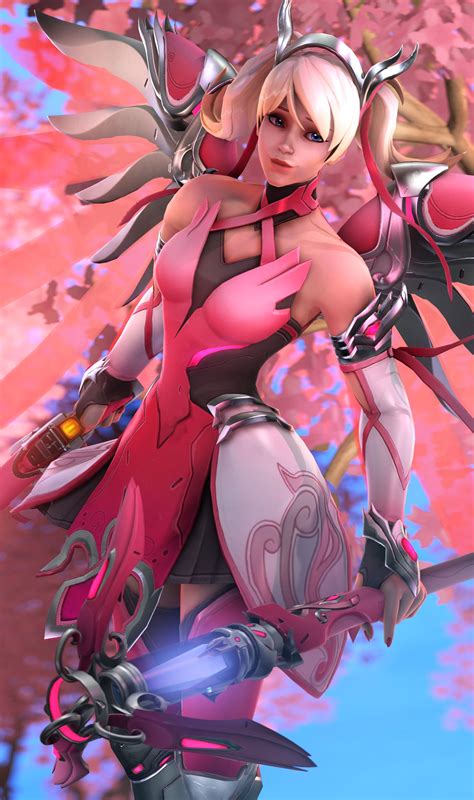 Overwatch Mercy Skins Pink Mercy Wallpaper Mercy Lockscreen