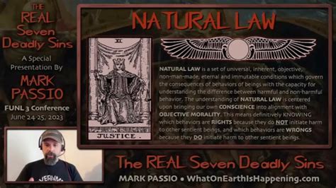 Mark Passio Natural Law And The Real Seven Deadly Sins