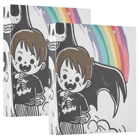 Rainbow Gost 3 Ring Binders 1 5 Inch Hardcover File Folders With Interior Pockets A4 Size