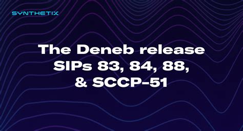 The Deneb Release The Deneb Release