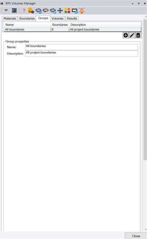 volumes manager command rps modeling toolbox myrockpile community
