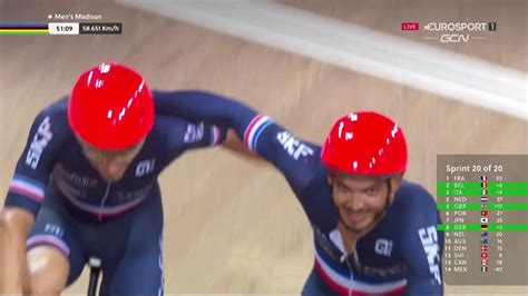 Mondiaux 2022 Banjamin Thomas Et Donavan Grondin Dynamitent La Madison Leur Victoire En
