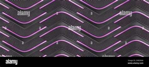 A Dynamic Abstract 3d Design Showcasing Layered Geometric Shapes In Black And Purple Tones