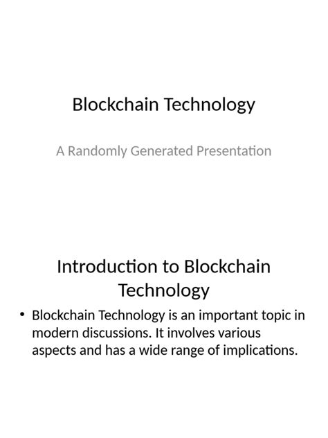 blockchain technology pdf
