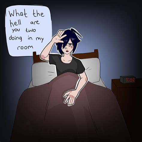 I Like The Headcanon That Miu Kokichi And Kiibo Have Sleepovers In