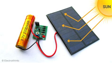 Solar Powered 1S Lithium Cell Charger
