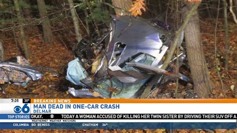 Man Killed In High Speed One Car Crash In Delmar