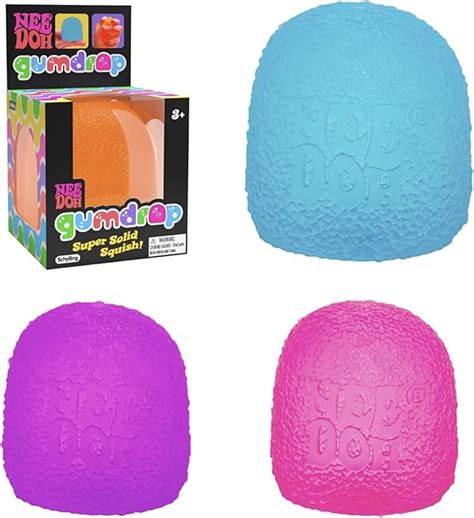 Schylling Needoh Gumdrop Squishy Fidget Toy Sweetie Themed Nee Doh