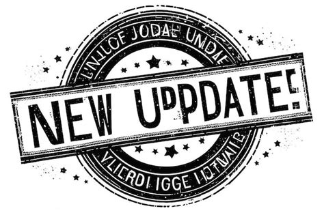 Premium Photo New Update Rubber Stamp Vector Illustration Isolated On White Background