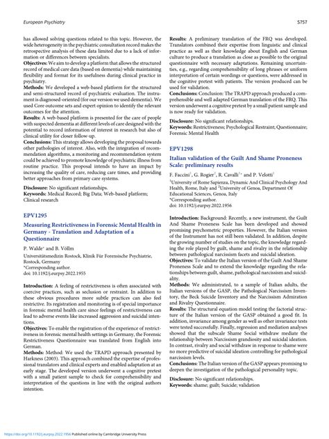 Pdf Italian Validation Of The Guilt And Shame Proneness Scale Preliminary Results