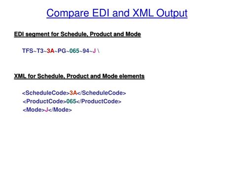 PPT Comparison Of X EDI And XML Formats For Data Transmission PowerPoint Presentation ID