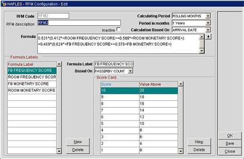 RFM Configuration