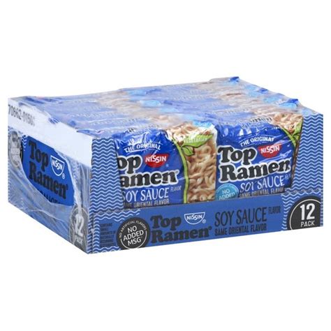 Top Ramen Noodle Soup Ramen Soy Sauce Flavor 12 Pack 12 Lb Instacart