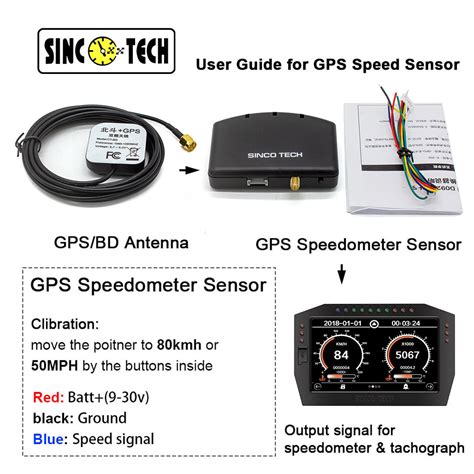 Sincotech Gps Speedometer Sensor With Antenna Kit For Racing Car Speed