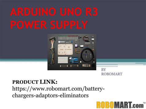 PPT Arduino UNO R3 Power Supply By Robomart PowerPoint Presentation