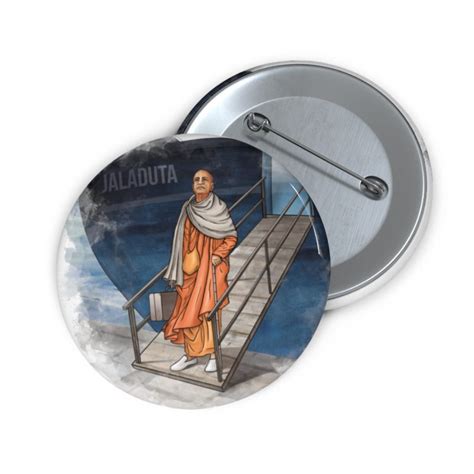 Srila Prabhupadas Voyage Of Compassion Pin Badge Rasika Designs