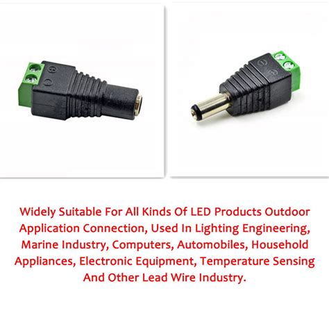 Dc Male Female Power Connector Cable Adapter Jack Plug Cctv Adapter